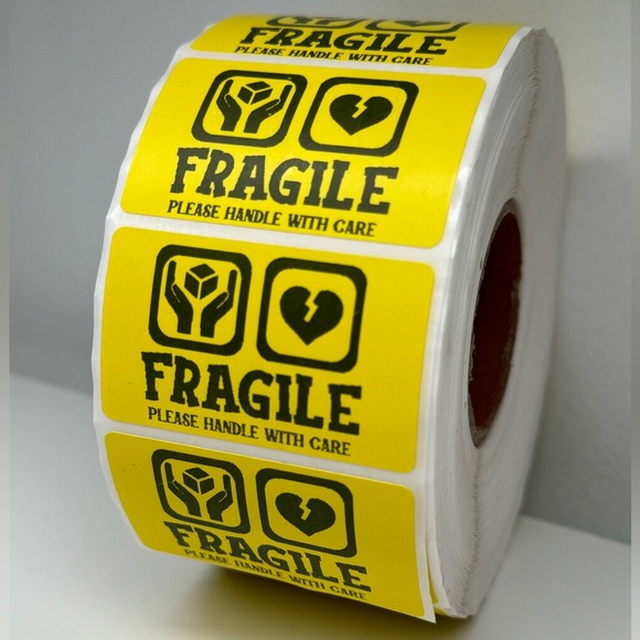 Handmade | Office | Fragile Handle With Care Sticker Shipping Supplies ...